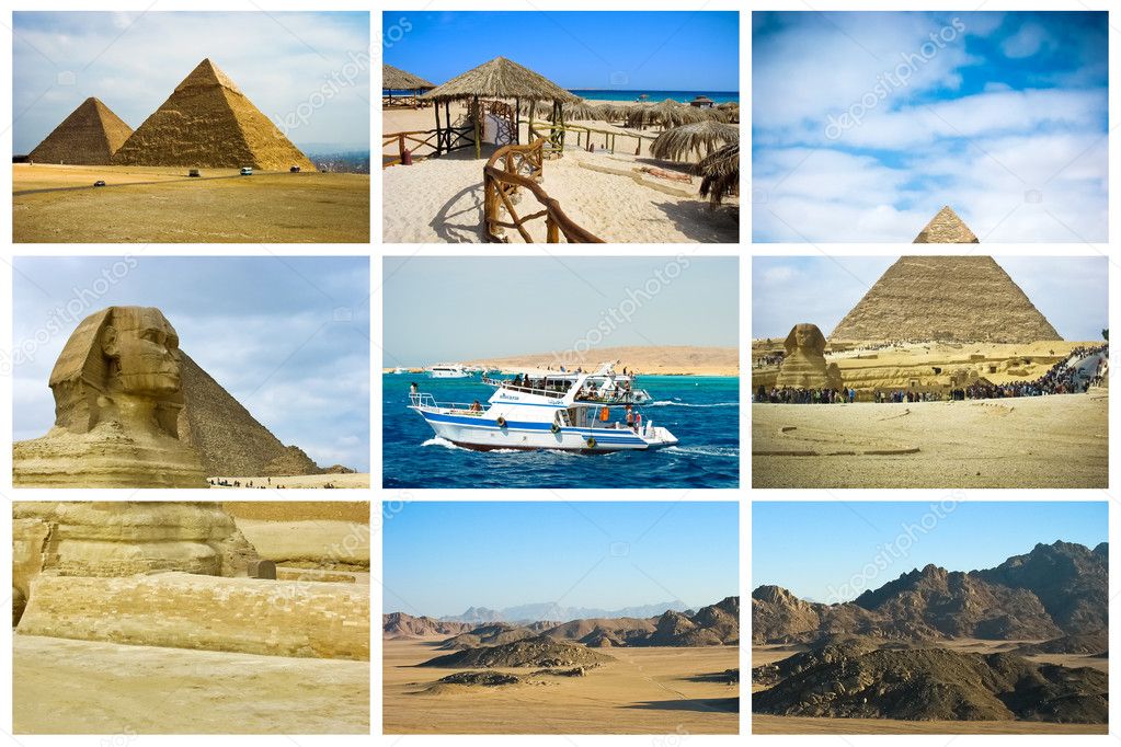 Collage de Egipto — Foto de stock © prescott10 #4804676