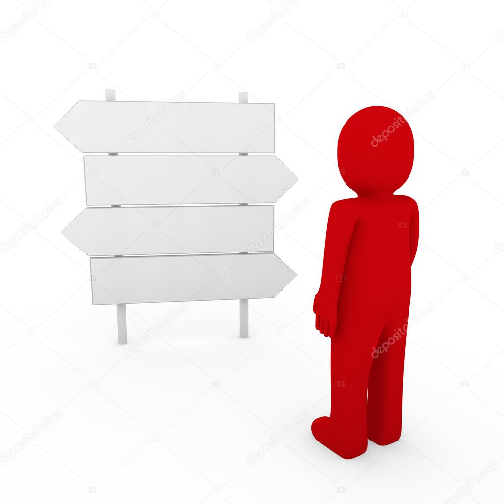 3d human red direction arrow Stock Photo by ©Graphicgum 4992288