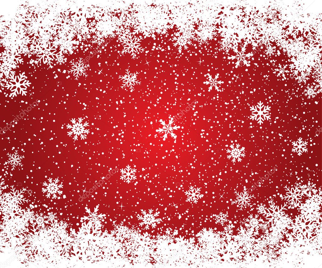 Red Christmas frame Stock Vector by ©gigello 4275404