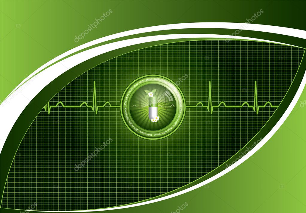 Green medical background Stock Vector Image by ©gigello #5140382