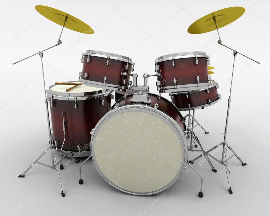 Drum kit — Stock Photo © kjpargeter #5033081