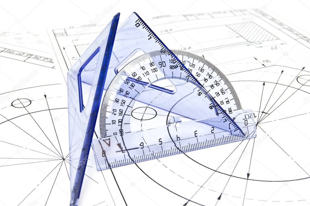Engineering drawing equipment — Stock Photo © gemini62 #5361877