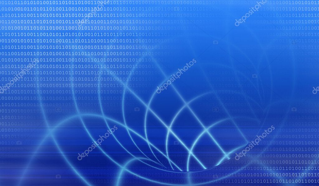 Digital abstract blue background Stock Photo by ©Alexanderus 4263645