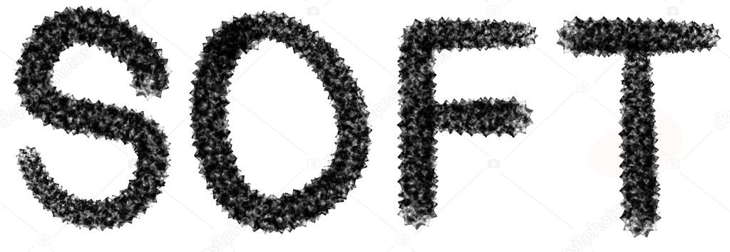 Text: Soft Irony — Stock Vector © CD123 #4564214