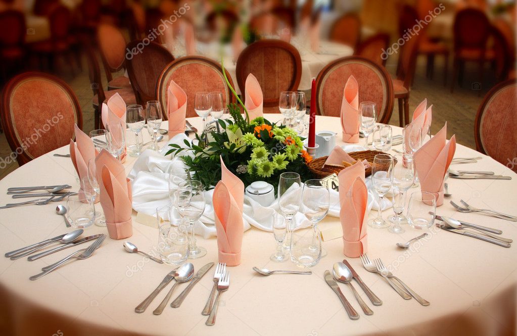 Banquet table — Stock Photo © Lycha #4351338