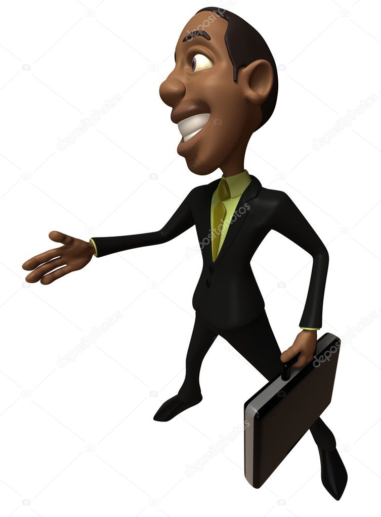 Business man 3d illustration Stock Illustration by ©julos #4365709