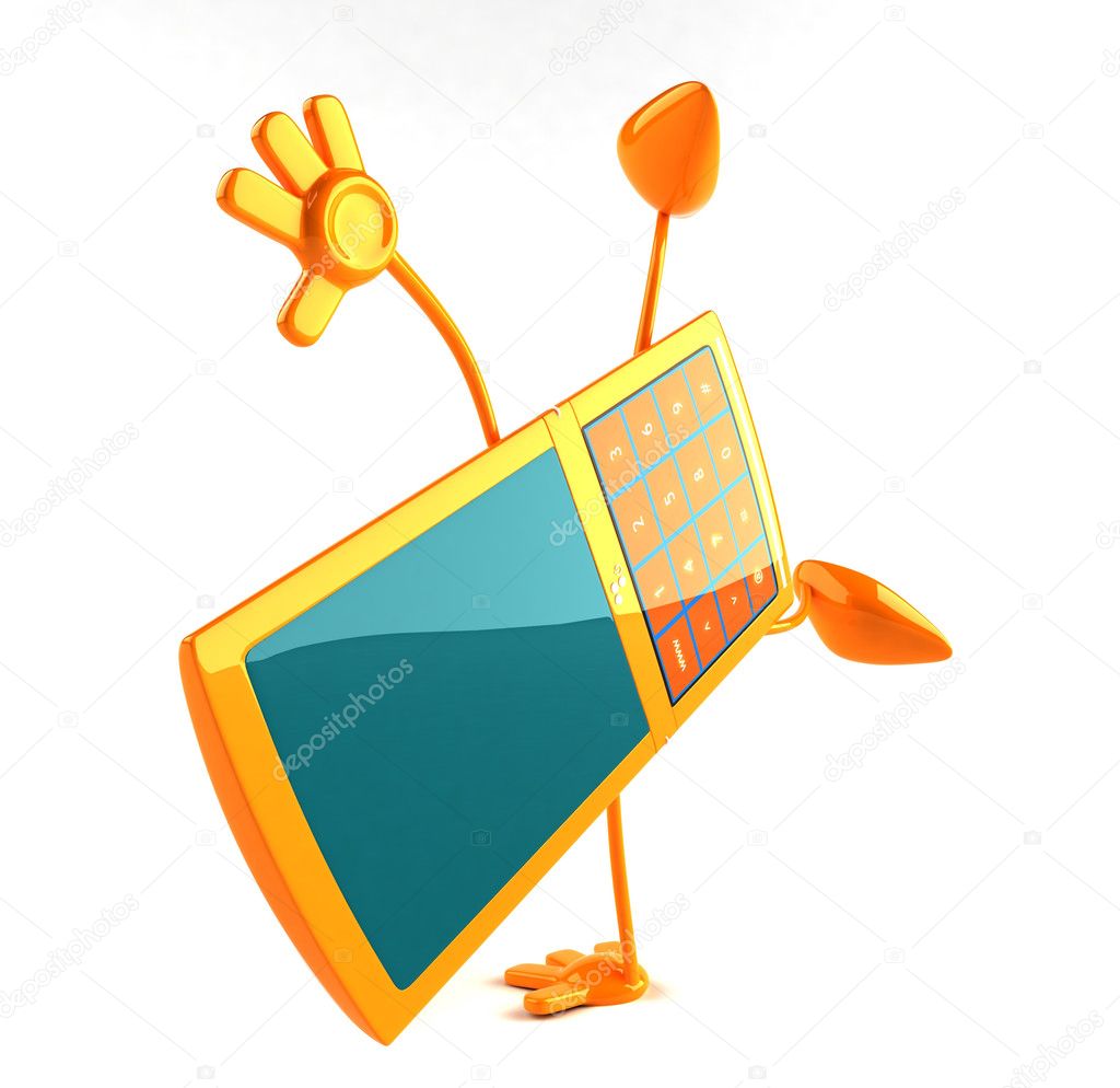 Phone 3d animation Stock Illustration by ©julos #4373989