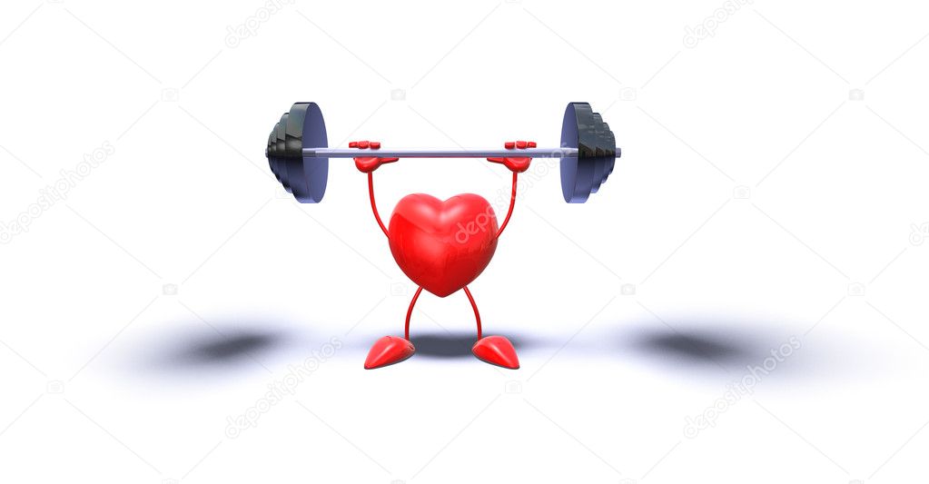 Corazón con pesas: fotografía de stock © julos #4394246 | Depositphotos