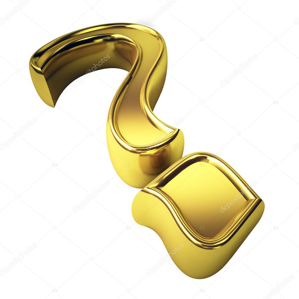 Gold question mark — Stock Photo © Ijalin #4558127