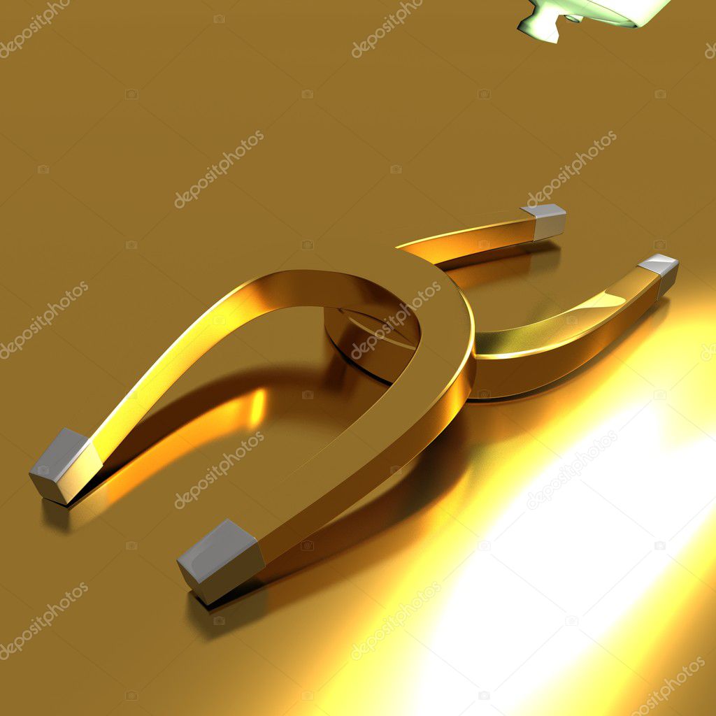 Golden Magnet — Stock Photo © baavli #5242757
