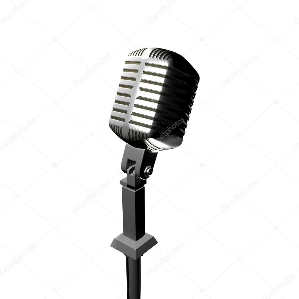 3d Musical Mic — Stock Photo © baavli #5243024