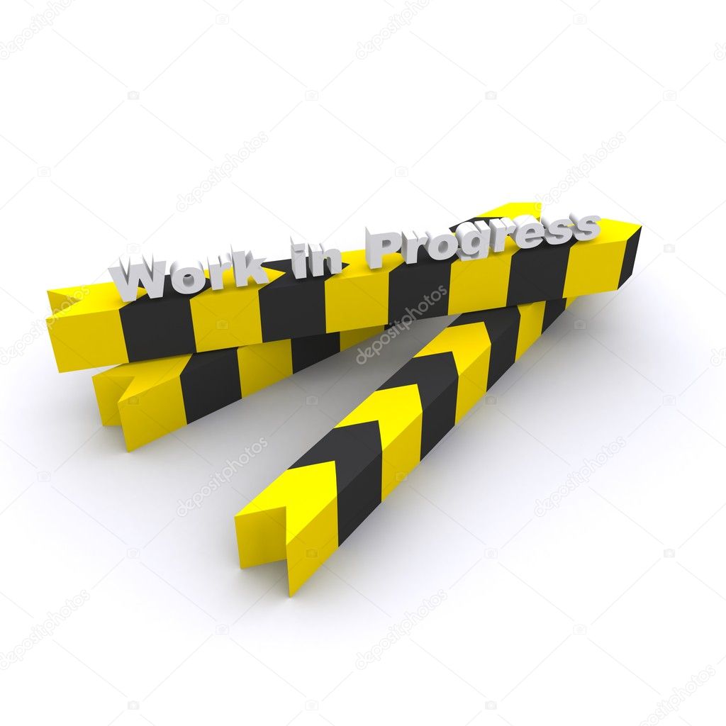 Work In Progress In 3D Style — Stock Photo © baavli #5243266