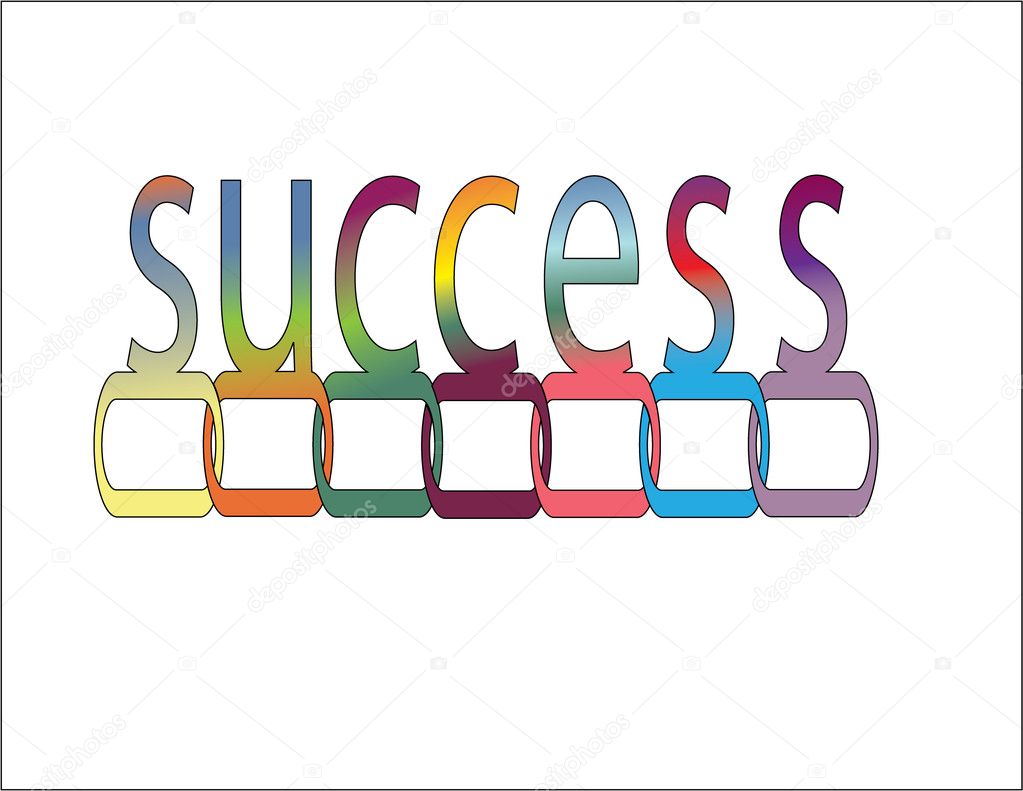 Success chain — Stock Vector © vician #4492619