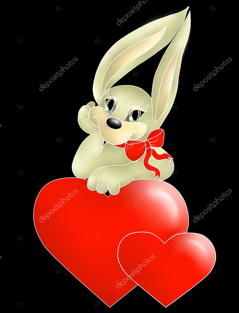 Banny with a heart and bow 2 — Stock Photo © 19kasfis94 #4528586