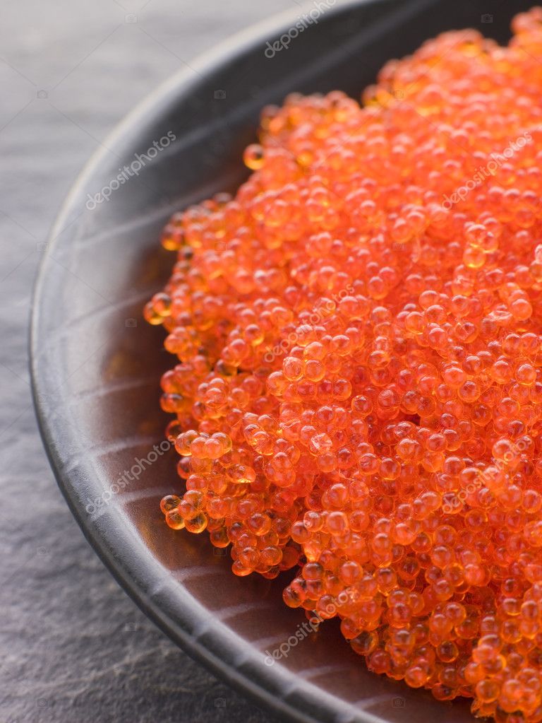 Bowl of Flying Fish Roe — Stock Photo © monkeybusiness #4753786