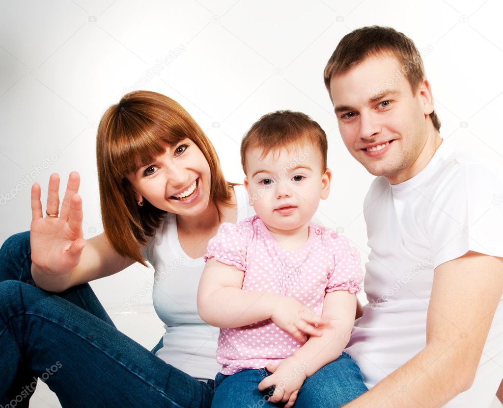 Happy family — Stock Photo © GekaSkr #4927368