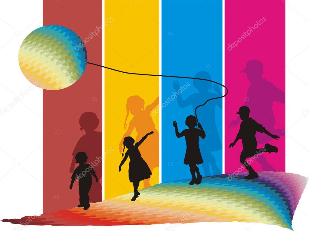 Kids on the move Stock Vector Image by ©vlado #4669105