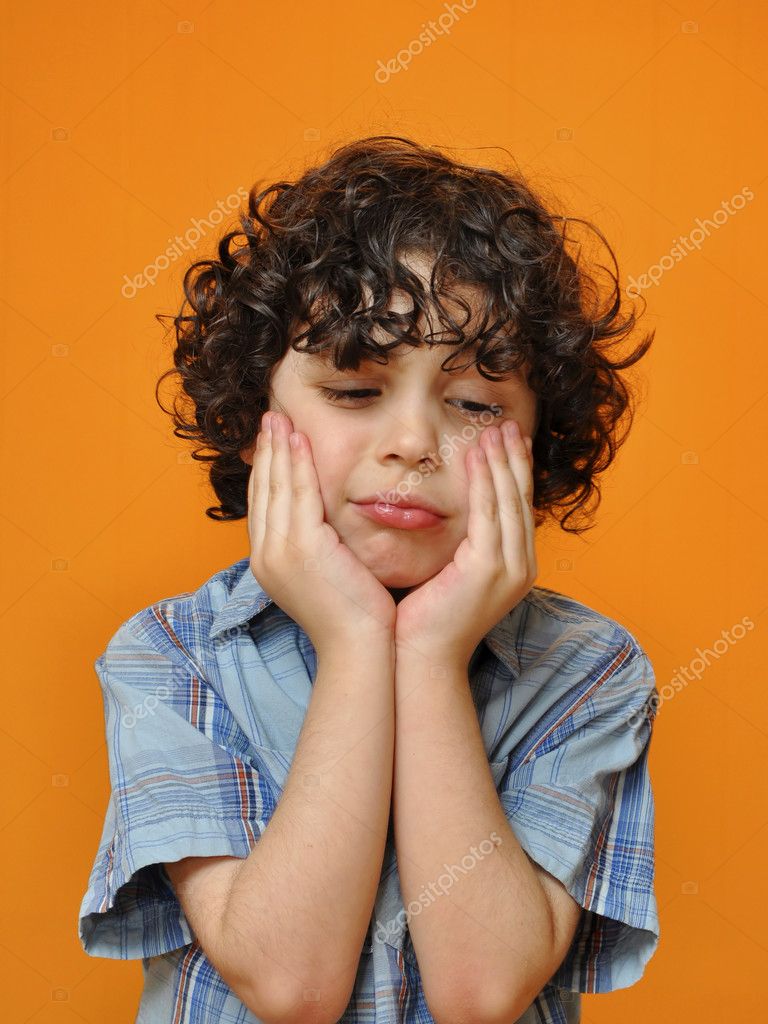 Sad face kids | A Kid`s Sad Face — Stock Photo © yelo34 #5035713