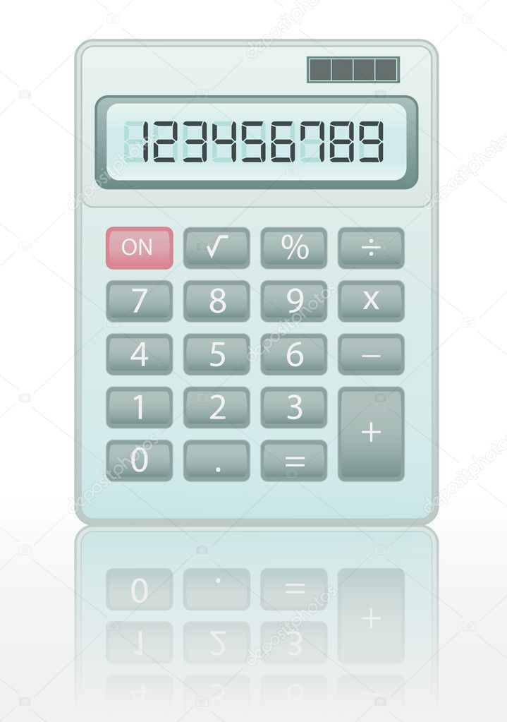 Calculator illustration — Stock Vector © Real_Illusuion #4684287