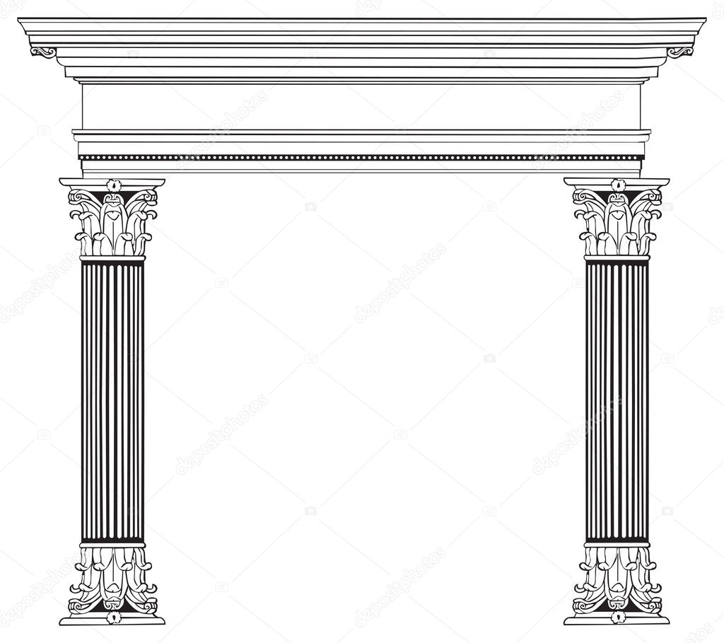 Greek Column and Arch — Stock Vector © Morphart #4763086