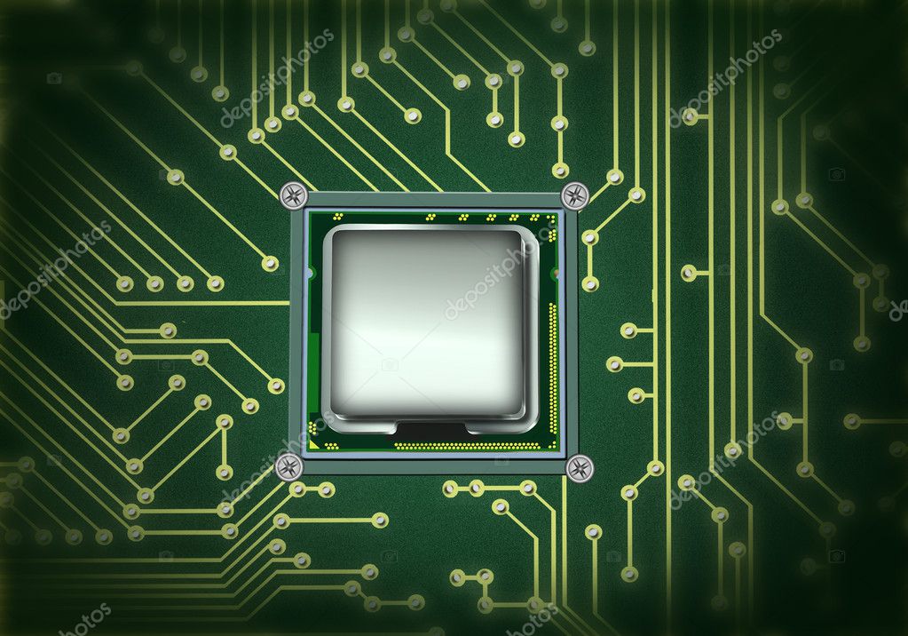 Microchip — Stock Photo © crstrbrt #5347116 Microchip — Stock Photo © crstrbrt #5347116