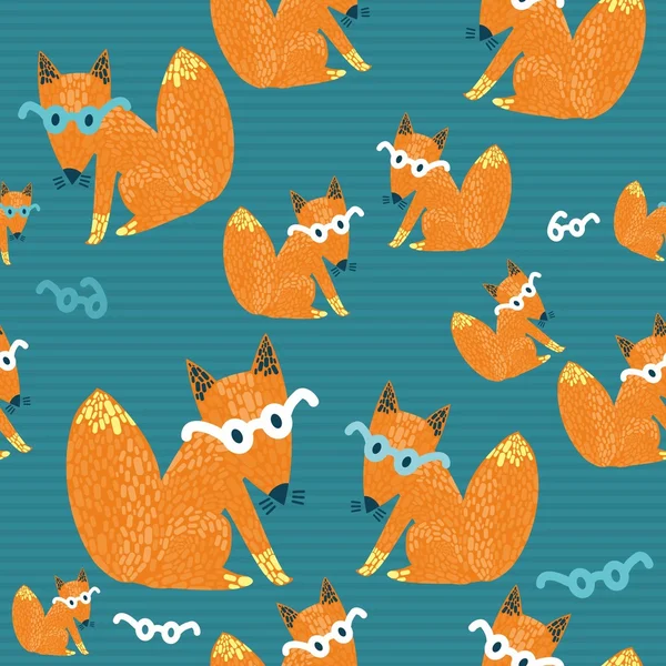 Fox seamless Vector Art Stock Images | Depositphotos