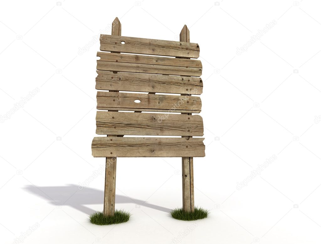 Old wooden empty sign post — Stock Photo © archideaphoto #4918901