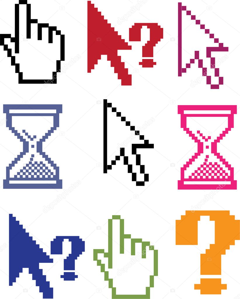 Cursor color signs Stock Vector Image by ©gupusk #5015691