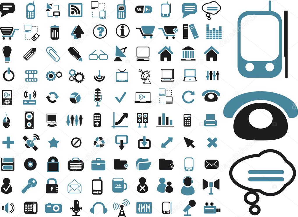 100 web business signs Stock Vector Image by ©gupusk #5026024