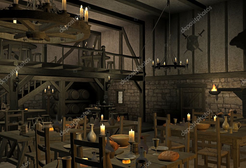 Medieval tavern — Stock Photo © Ancello #5034561