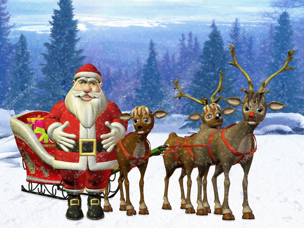 Santa`s sleigh — Stock Photo © Ancello #5046208