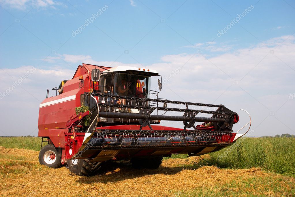 Combine in a field — Stock Photo © boudikka #5268017