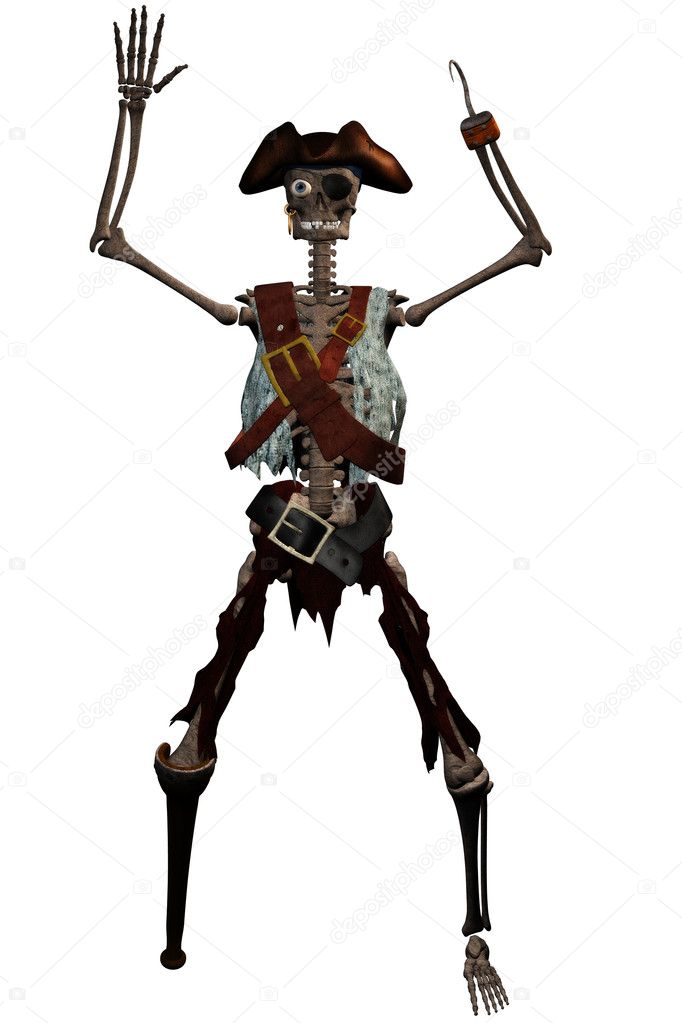 Skeleton pirate — Stock Photo © gatterwe #5189450
