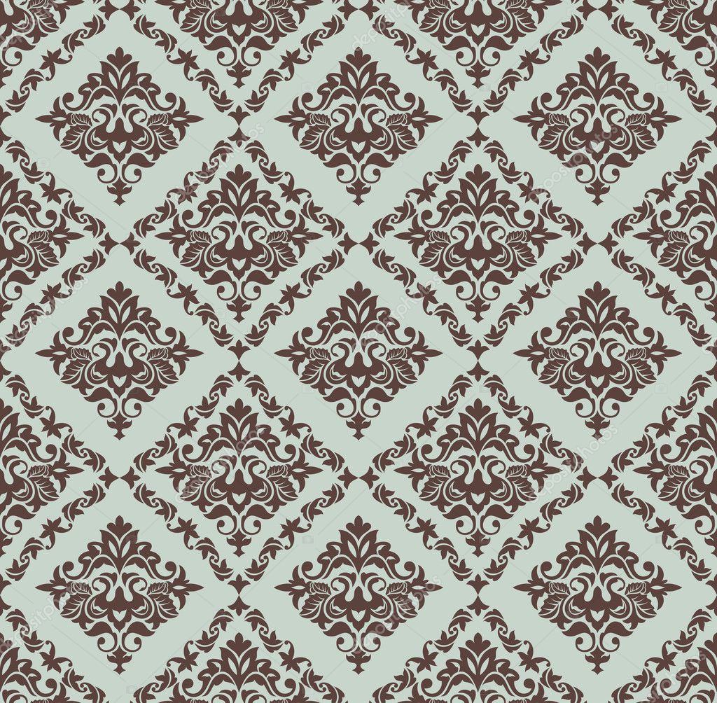 Seamless Damask Wallpaper