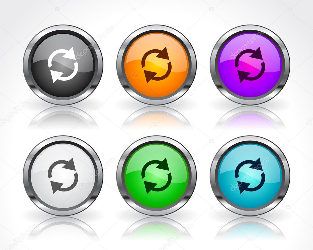 Buttons for web. Vector. Stock Vector Image by ©romrash #5272570