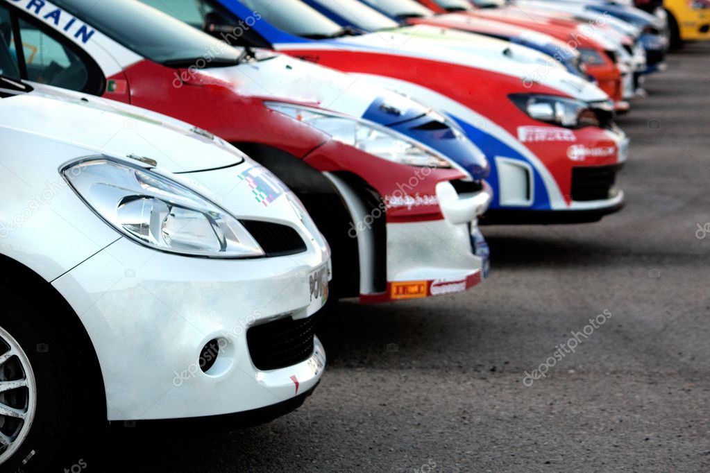 Aligned rally cars – Stock Editorial Photo © membio #5265557