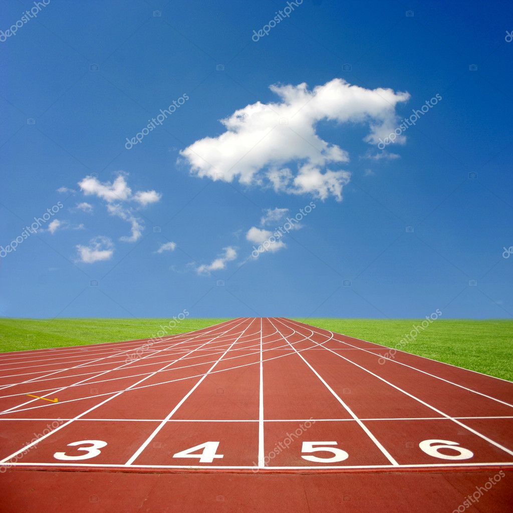 Sports athletics track — Stock Photo © mikeexpert #5295820